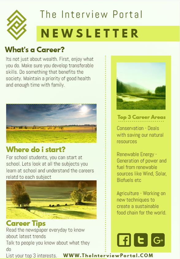 newsletter-2 – Offbeat, unusual, unconventional & interesting career ...